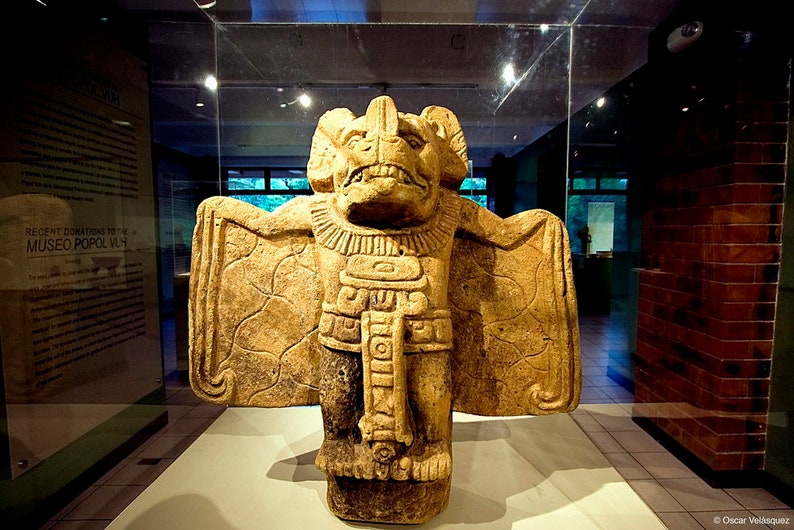 Aztec Mayan Bat Zotz En Guate Sculpture Statue Art 12" Www.neo-mfg.com ...
