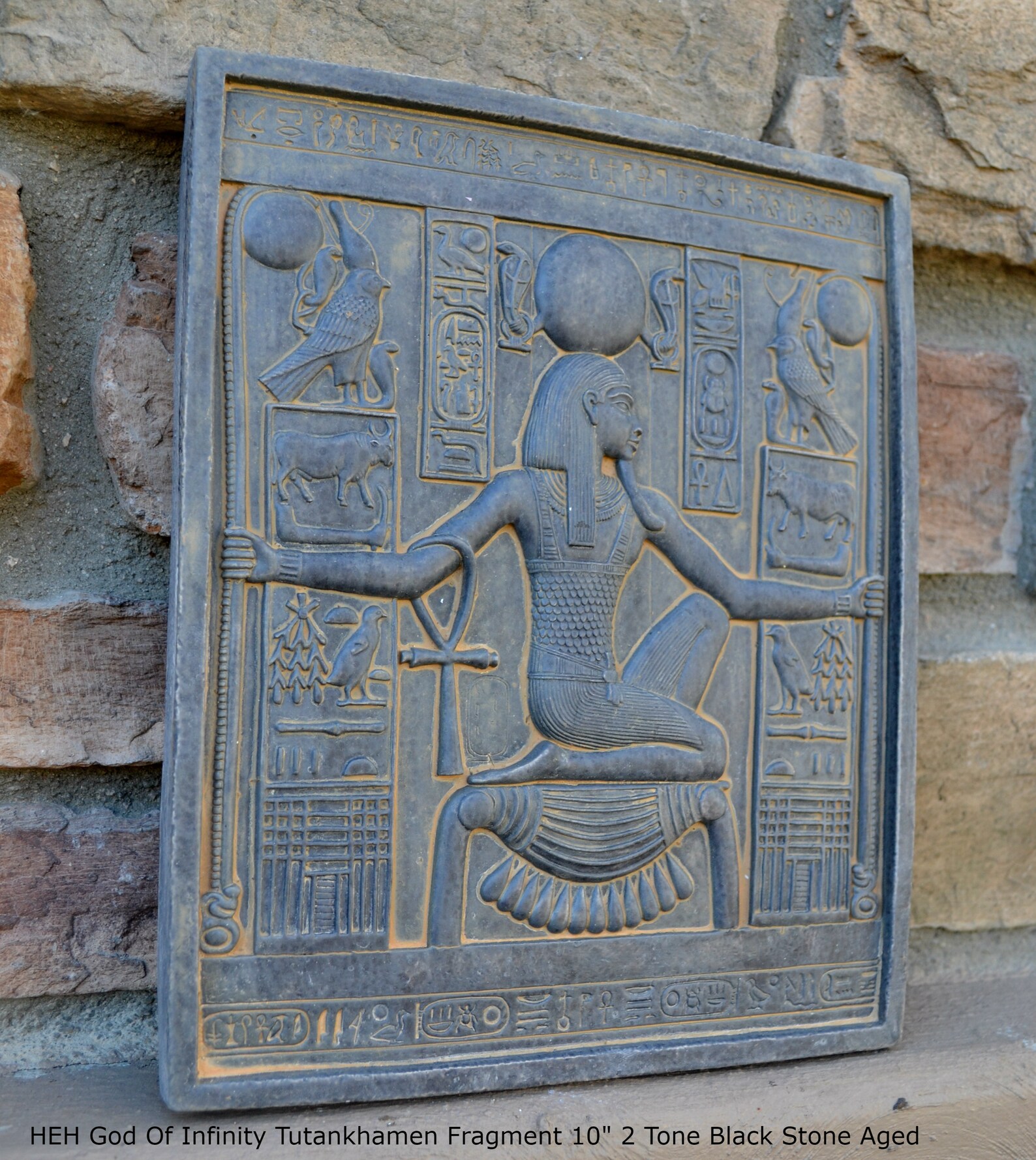 Egyptian HEH God of Infinity Tutankhamen Fragment Plaque Wall - Etsy