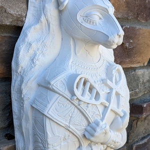 Egyptian Bastet Cat Fragment Torso Sculptural Wall Relief Bust Www.neo ...