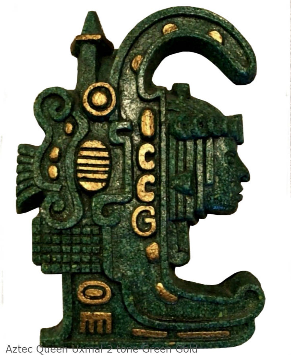 Aztec Mayan Queen of Uxmal Architectural Element Bust Sculpture Wall ...