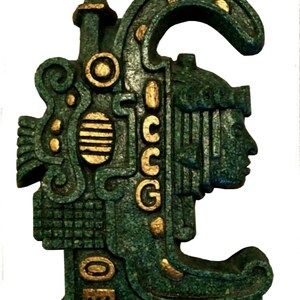 Aztec Mayan Queen of Uxmal Architectural Element Bust Sculpture Wall ...