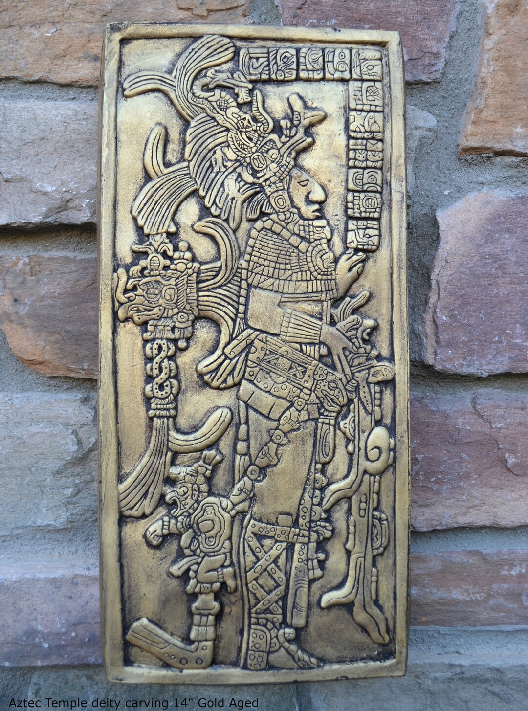 Aztec Mayan Temple Foliated Cross Left Side K'inich Kan Bahlam II ...