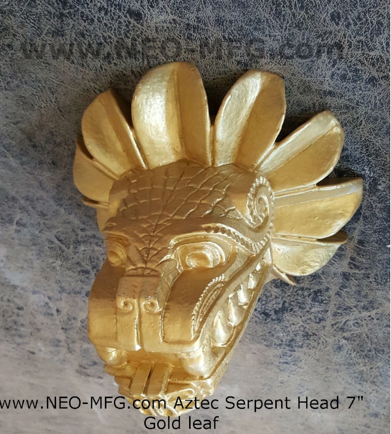 History Feathered Serpent Head of Quetzalcoaltl Aztec Maya Artifact ...