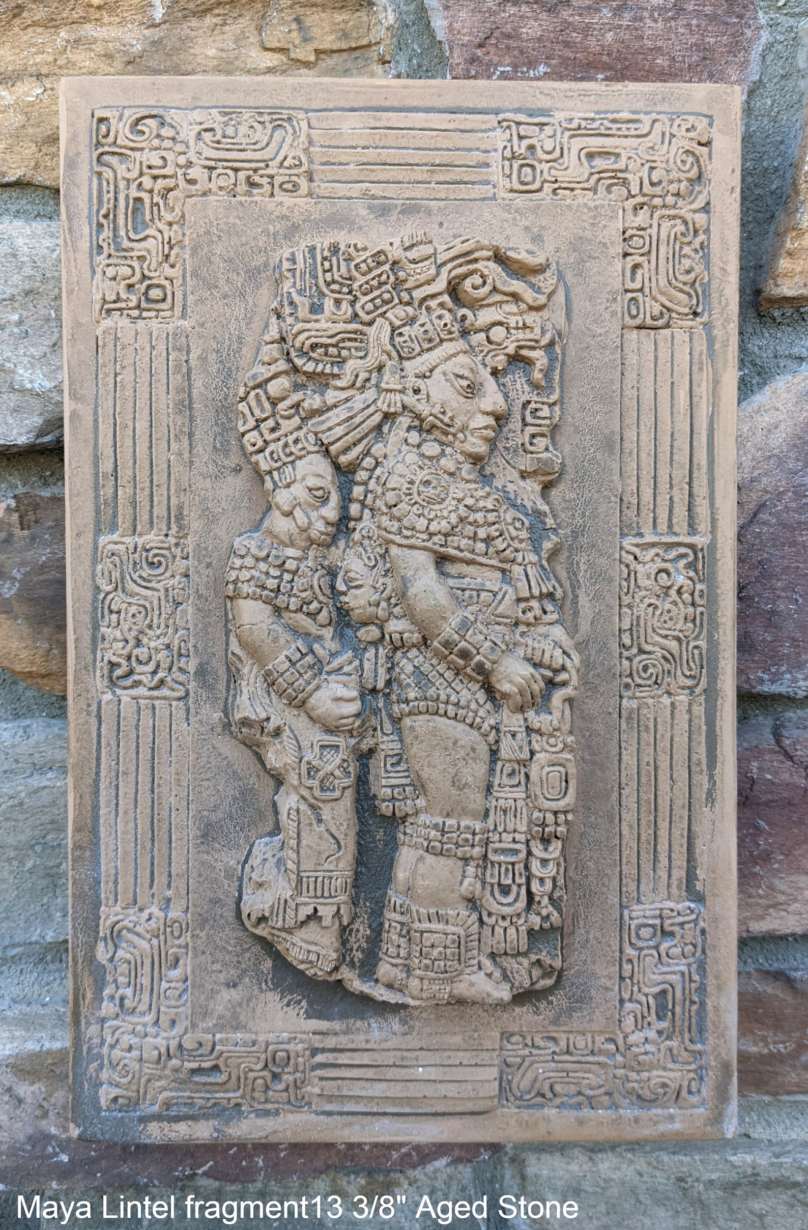Aztec Mayan Yaxchilán Lintel Sculpture 13 3/8" Www.neo-mfg.com Plaque ...