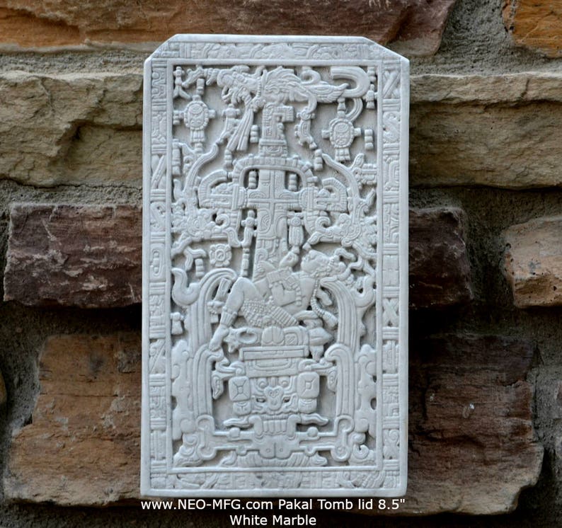 History Aztec Mayan Sarcophagus of King K’inich Janaab’ Pakal Wall ...