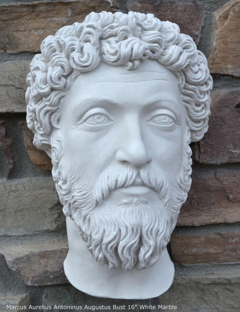 Marcus Aurelius Antoninus Augustus Bust Wall Plaque Relief Sculpture 16 ...