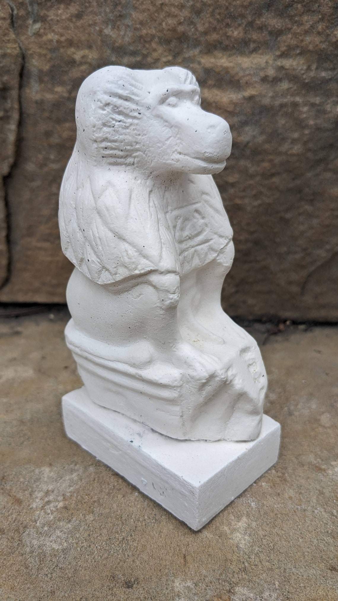 History Egyptian THOTH Hedj-wer God of Wisdom Baboon Sculpture Carving ...