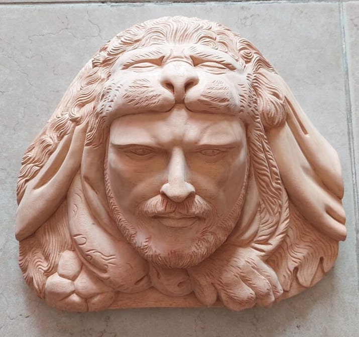 Roman Greek Hercules W/ Lion Sculptural Wall Relief Www.neo-mfg.com ...