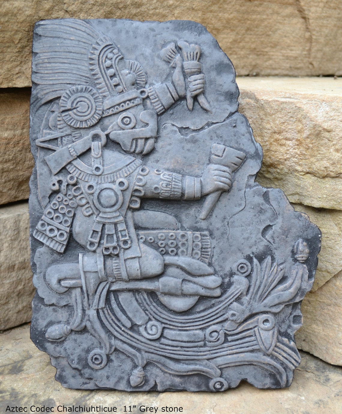 History Aztec Maya Chalchiuhtlicue Artifact Carved Rite Sun | Etsy