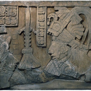 History Aztec Mayan Lintel 41 Yaxchilan Lord Bird Jaguar Sculptural ...