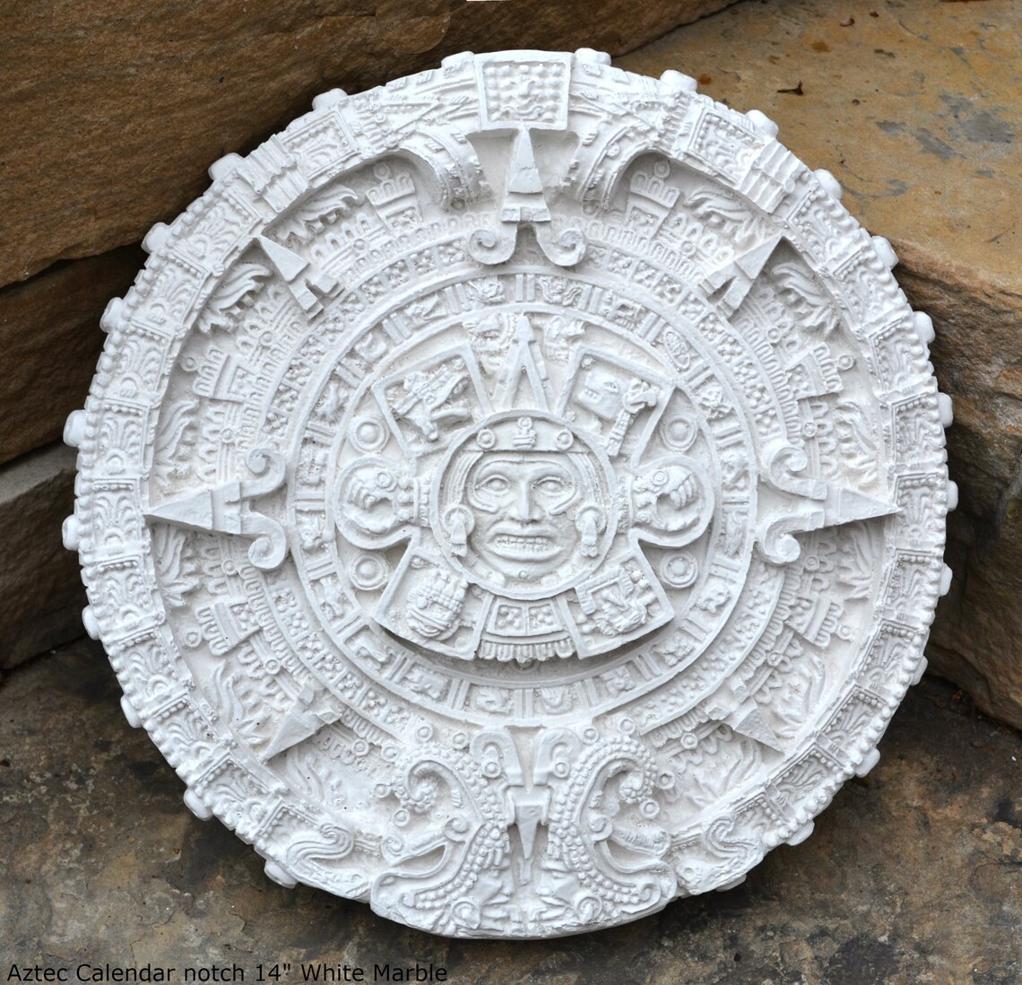 Aztec Mayan Calendar Noch Artifact Carved Sculpture Statue | Etsy