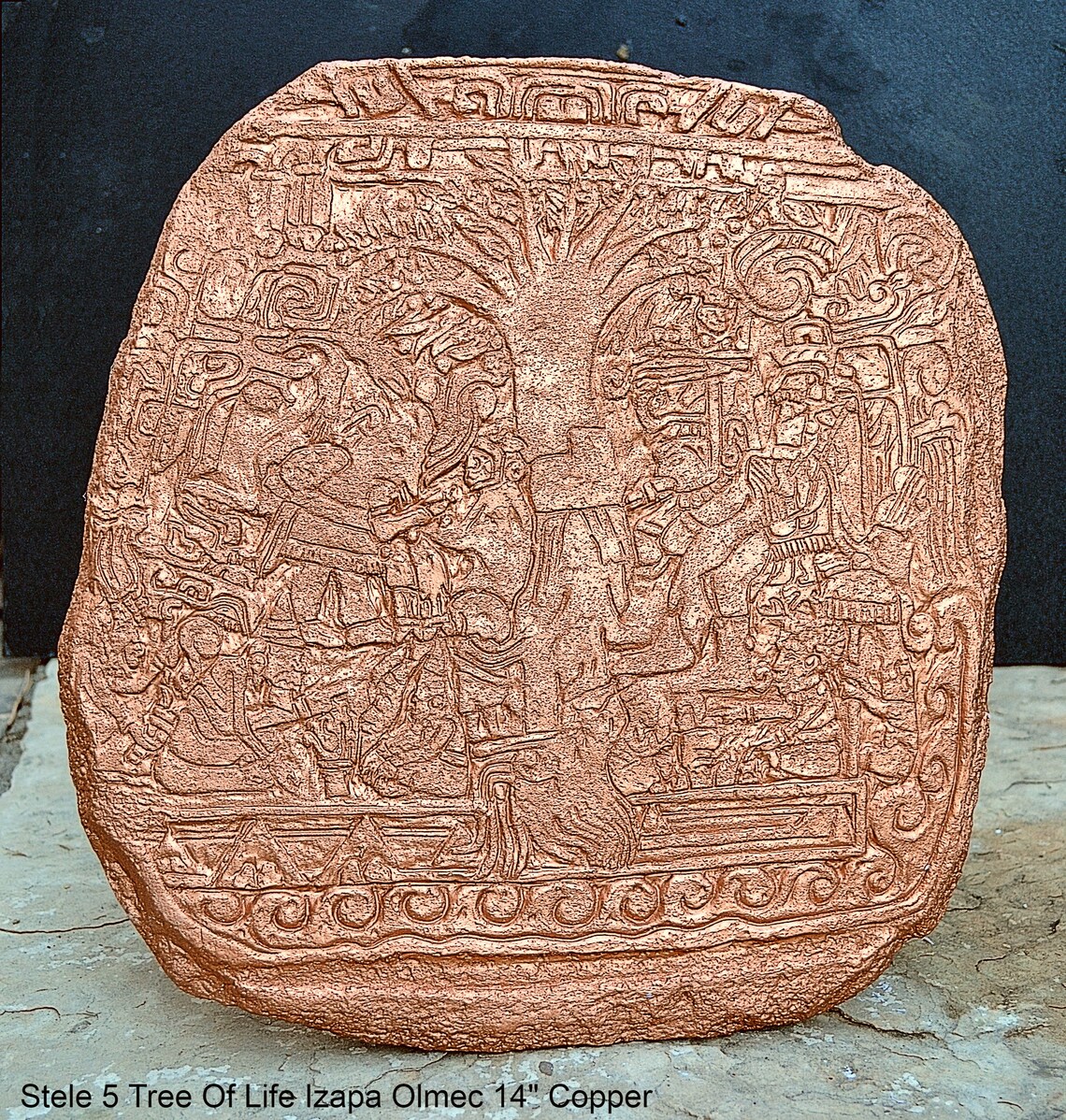 Aztec Mayan Stele 5 Tree Of Life Izapa Olmec Sculpture | Etsy