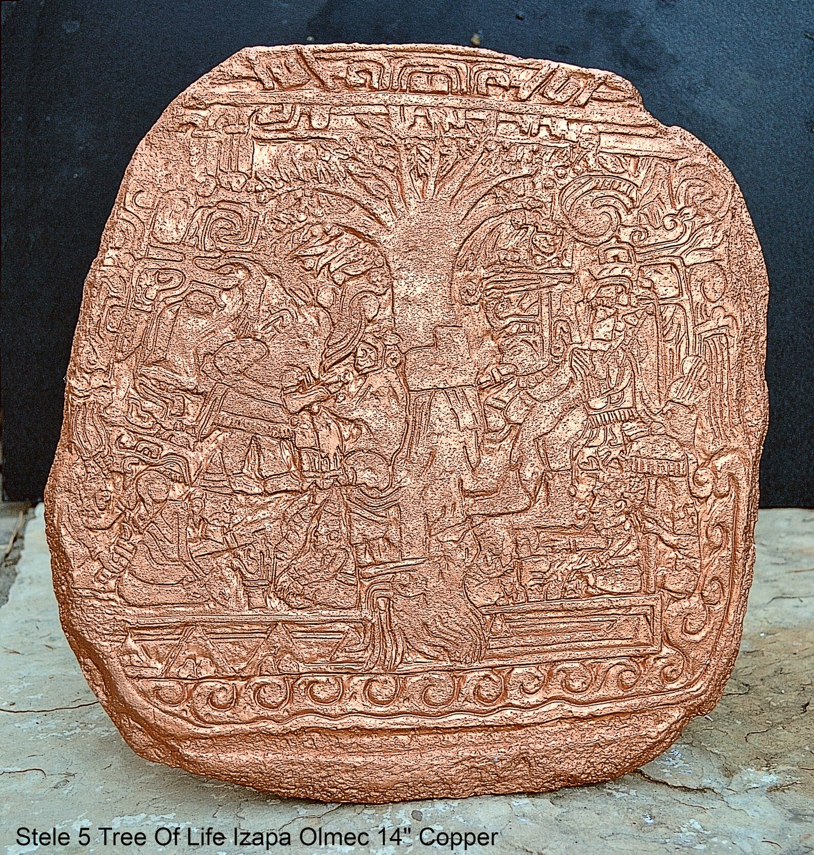 Aztec Mayan Stele 5 Tree Of Life Izapa Olmec Sculpture | Etsy