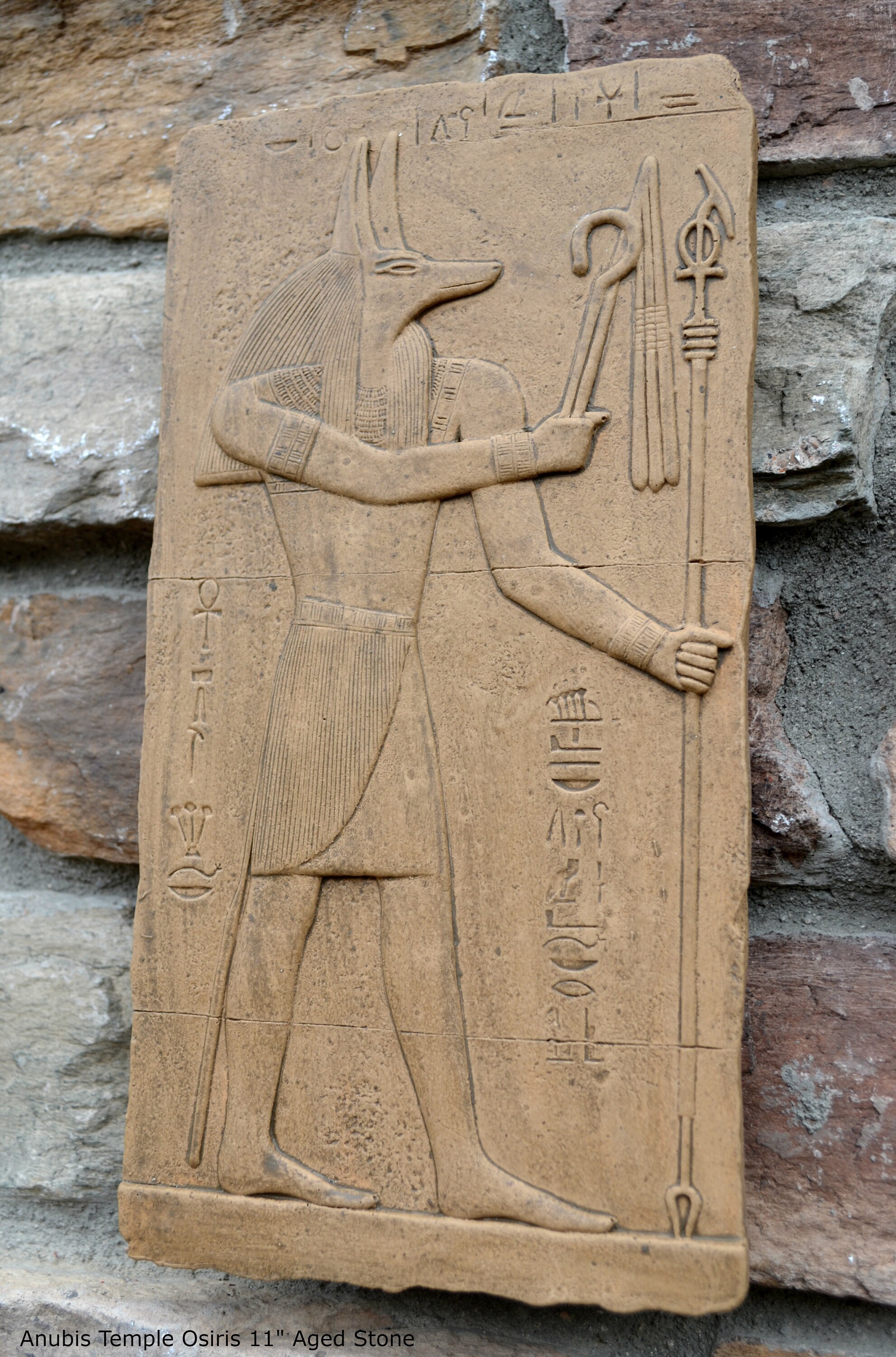 History Egyptian Anubis Temple Osiris Sculptural Wall Relief Www.neo ...