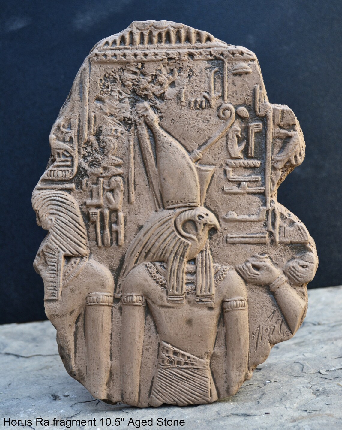 Egyptian Tomb Horemheb Flacon Head God Ra Horus Sculpture Wall Art ...