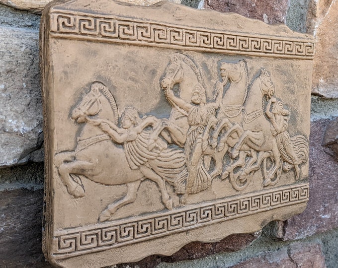 Roman Greek Chariot Goddess Hera Homer Ilias Sculptural Wall Frieze ...