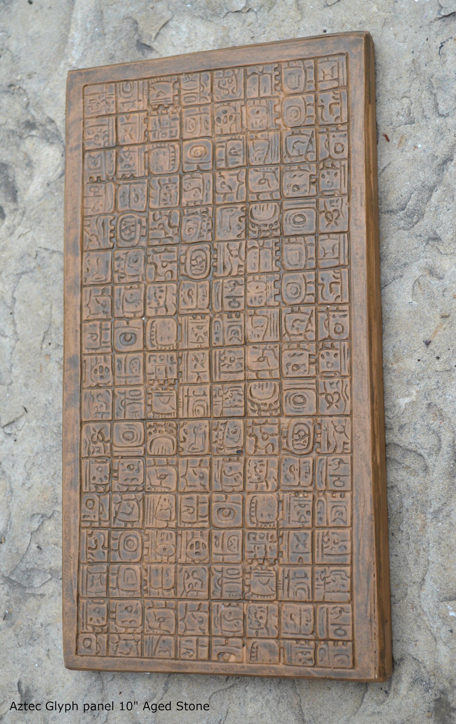 Aztec Mayan Glyph Panel Wall Plaque Fragment Relief - Etsy