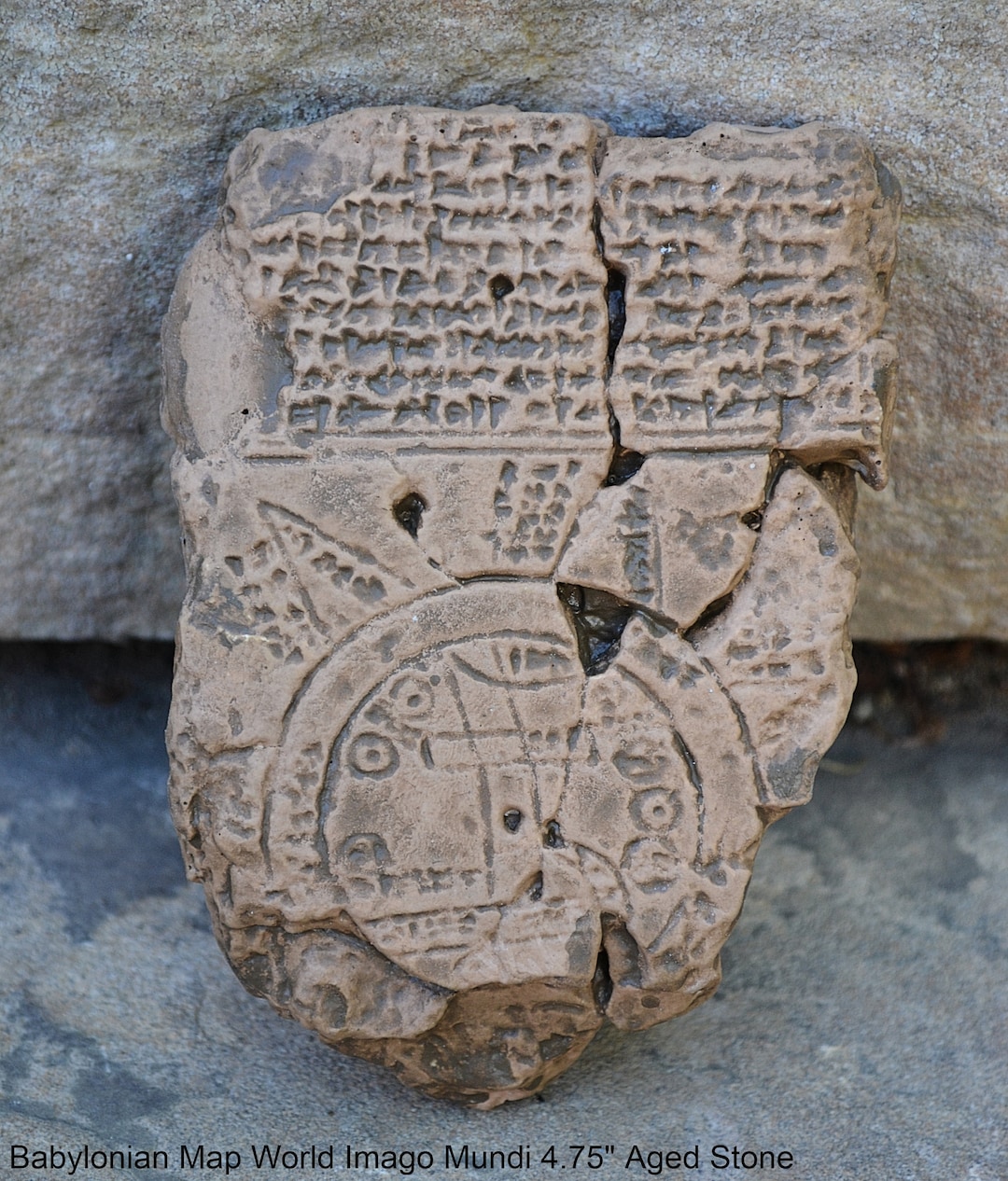 Babylonian Map World Imago Mundi 4.75" Oldest & Famous From Sippar ...