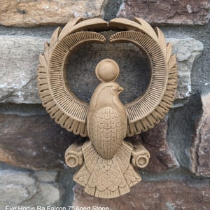 Egyptian Eye Horus Ra Falcon Artifact Carving Sculpture Statue 7" Www ...