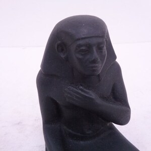 Egyptian Scribe Seated Sitting Statue Sculpture 6.5" Www.neo-mfg.com ...