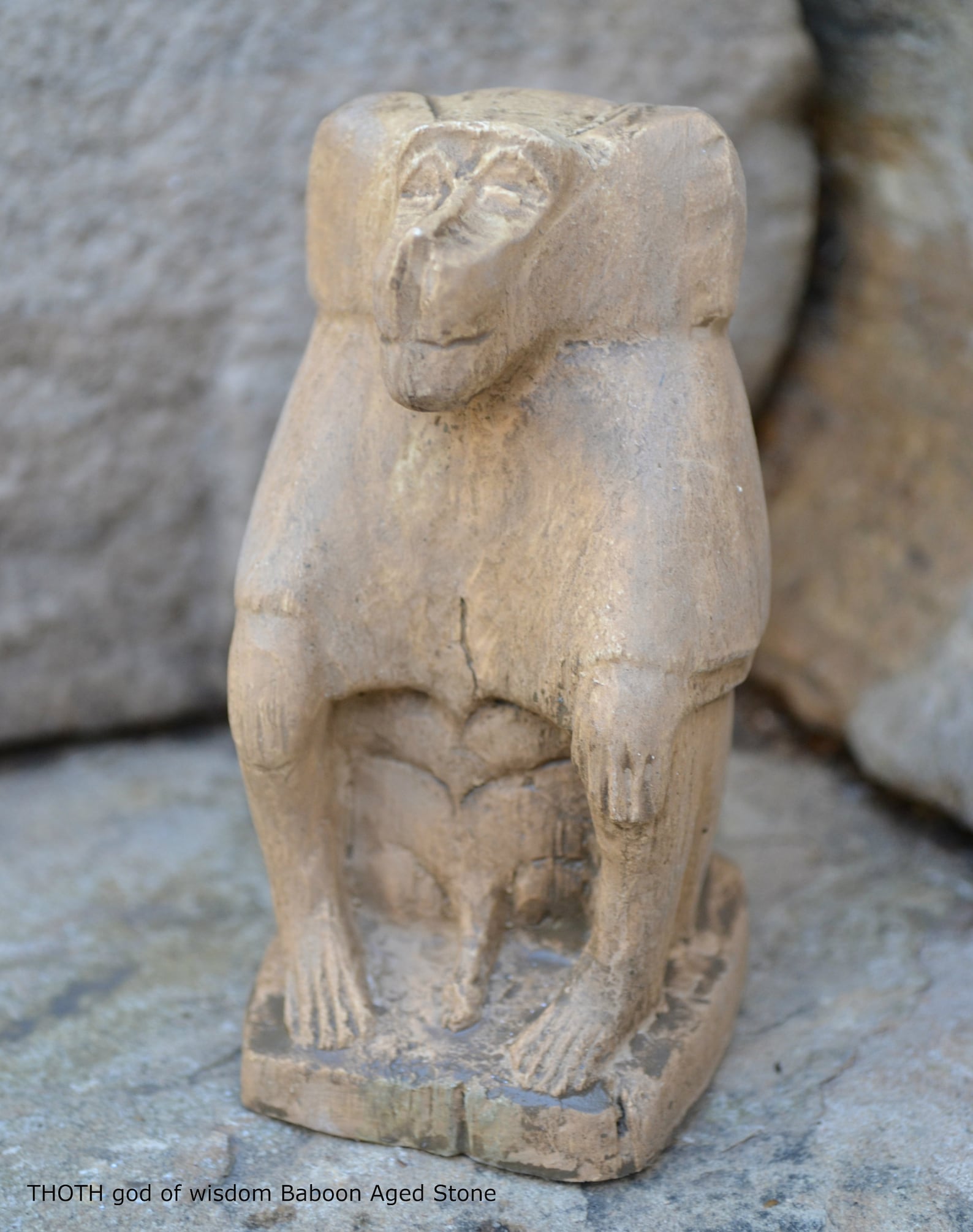 History Egyptian THOTH Hedj-wer God of Wisdom Baboon Sculpture - Etsy