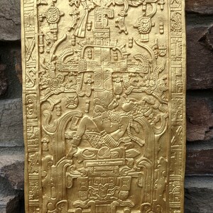 History Aztec Mayan Sarcophagus of King K’inich Janaab’ Pakal Wall ...