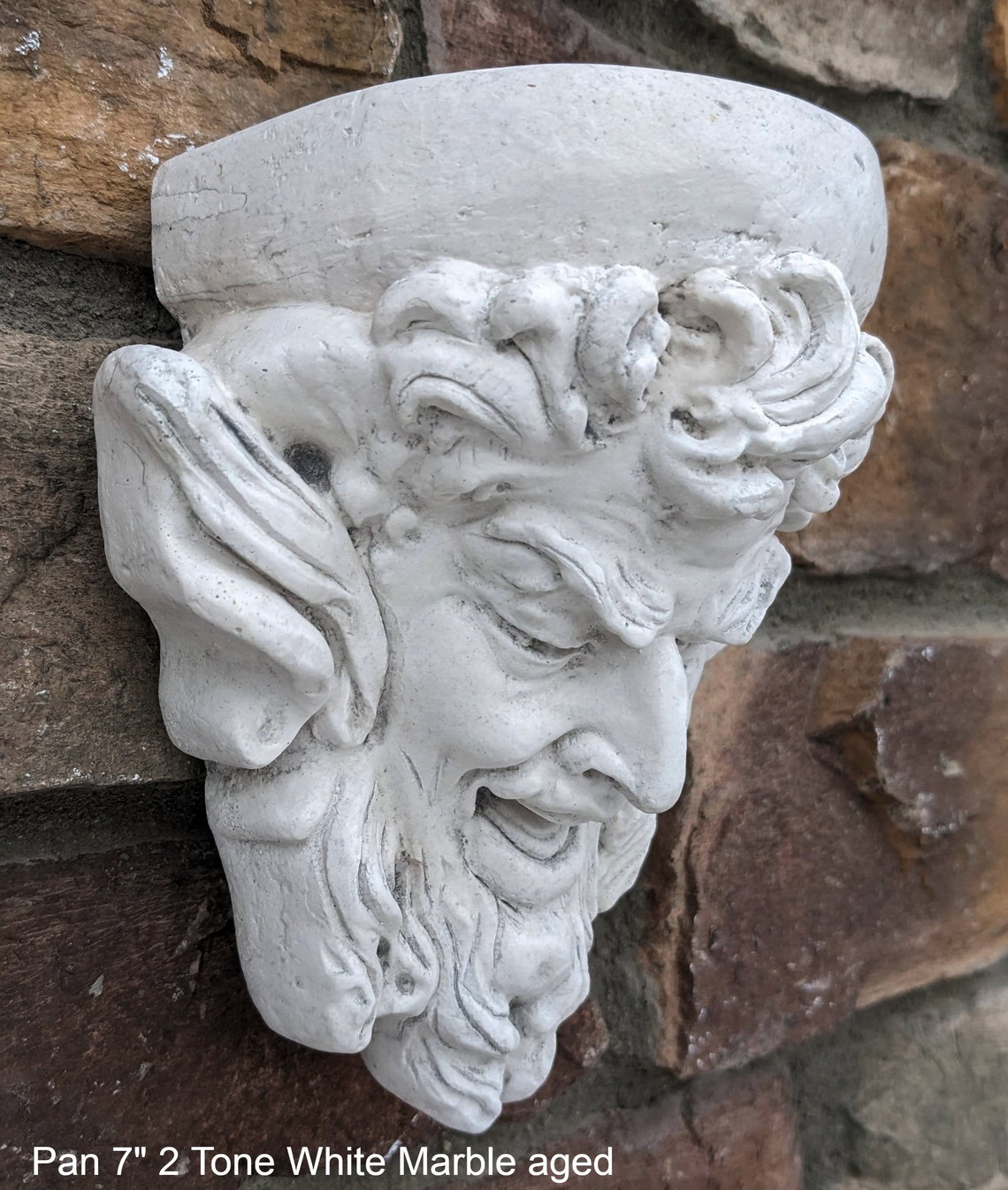 Pan Gargoyle Satyr Faun Wall Mephistopheles Corbel Keystone Grotesque ...