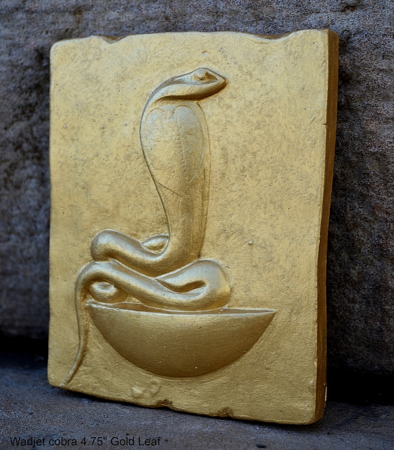 History Egyptian Wadjet Cobra Stela Fragment Sculptural Wall Relief ...