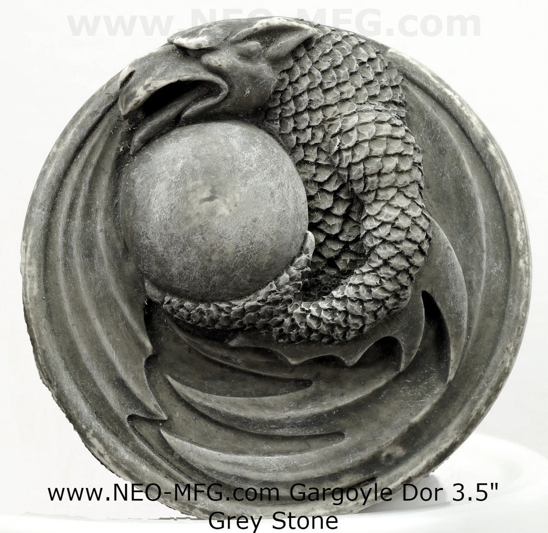 Gargoyle Dor Sculptural Relief Plaque Www.neo-mfg.com 3.5" - Etsy