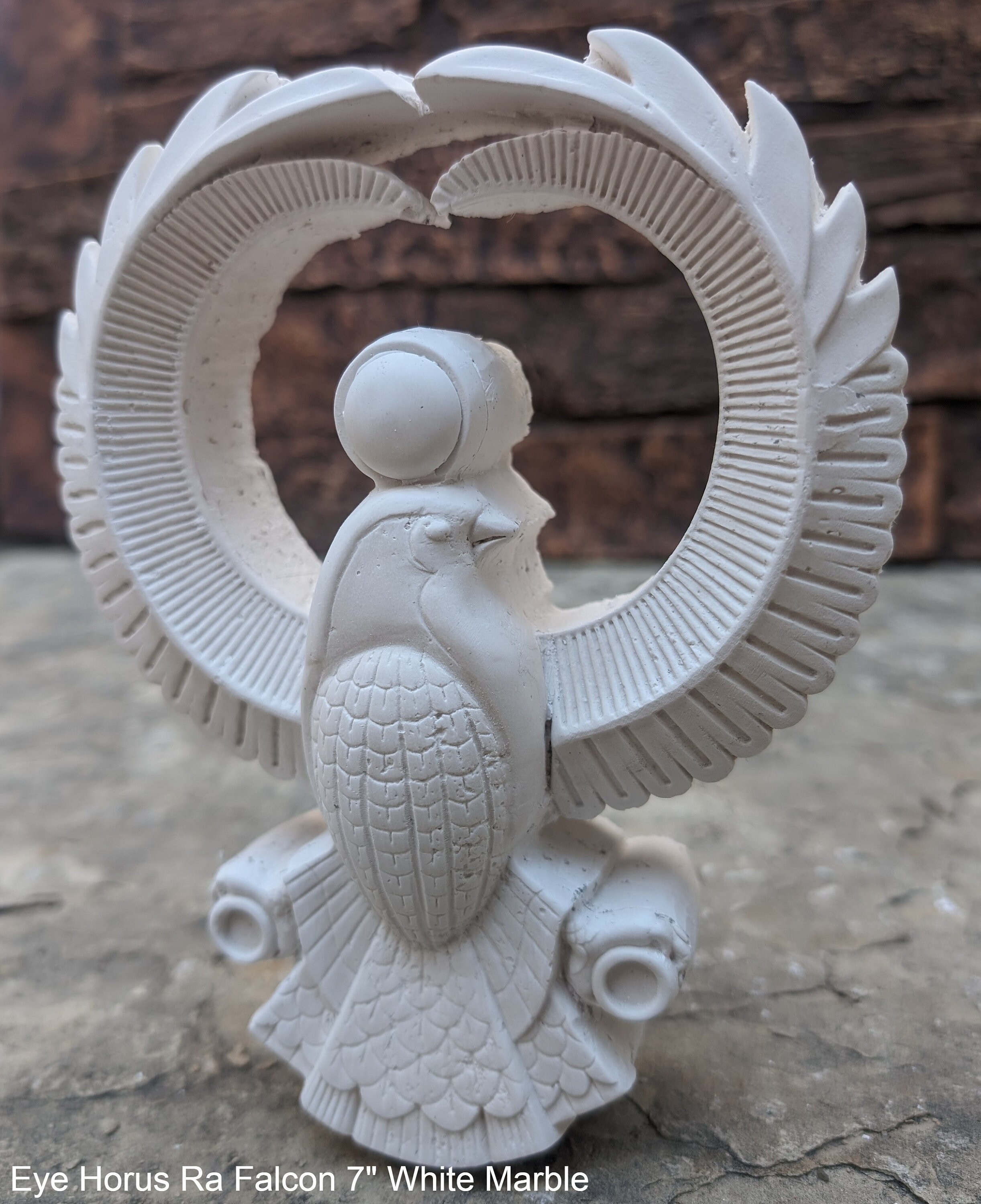 Egyptian Eye Horus Ra Falcon Artifact Carving Sculpture Statue 7" Www ...
