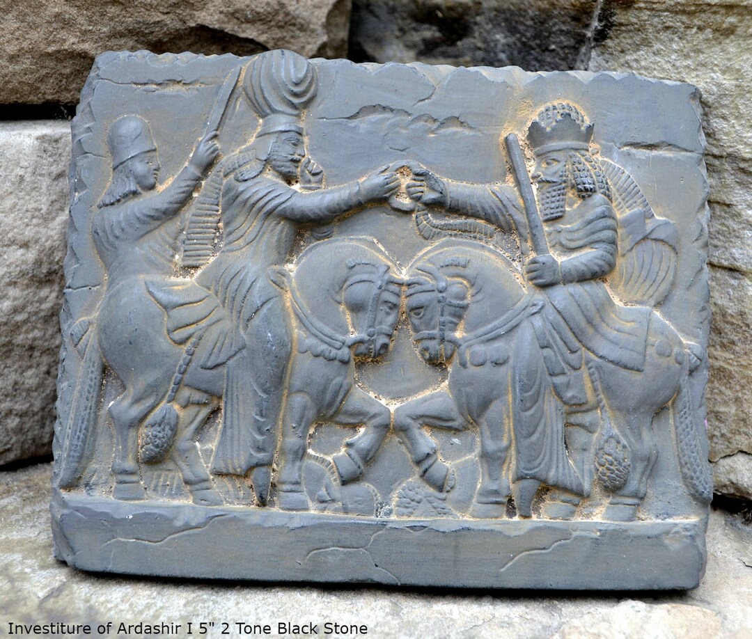 Assyrian Persian Investitures of Ardashir I Artifact Carved Sculpture ...
