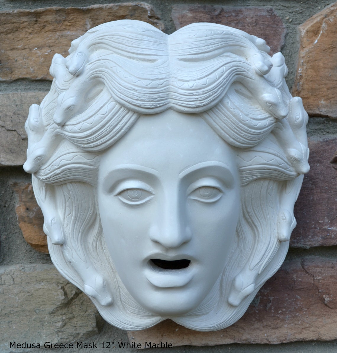 Medusa Mask Greece Museum Sculpture Artifact Bust Plaque Www.neo-mfg ...
