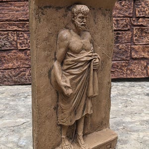 Roman Greek Philosopher Plato Frieze Fragment Sculpture Reproduction ...