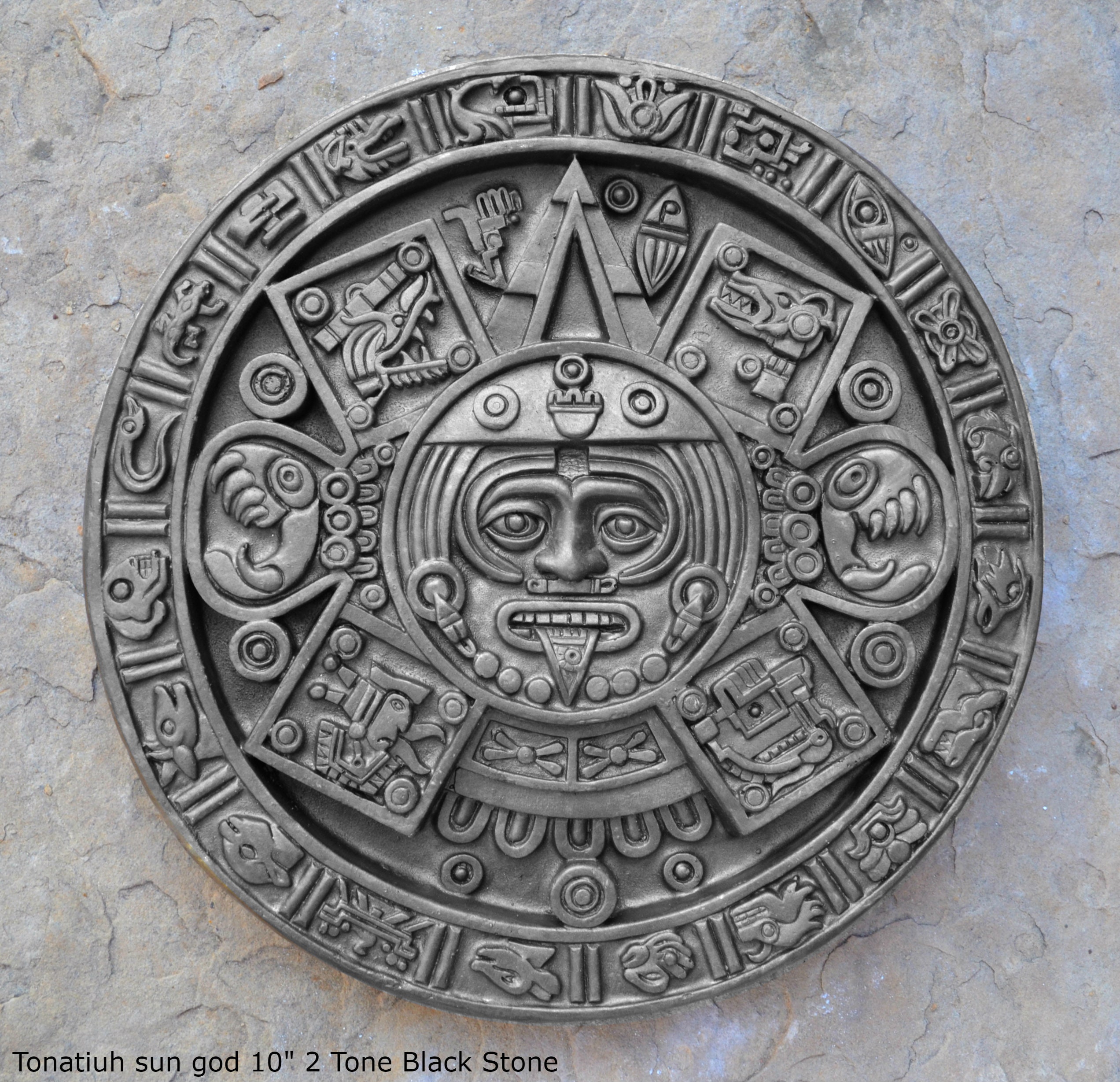 Tonatiuh Sculpture Aztec Mayan Tonatiuh Sun God Relief Sculpture
