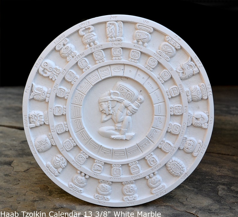 History MAYAN AZTEC Haab Tzolkin CALENDAR Sculptural Wall | Etsy