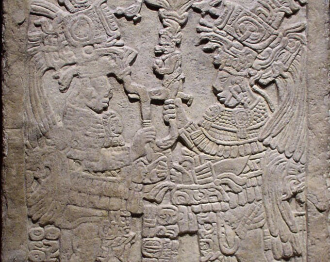 Aztec Mayan Lintel 58 Yaxchilan Plaque Artifact Sculpture 7" Www.neo ...