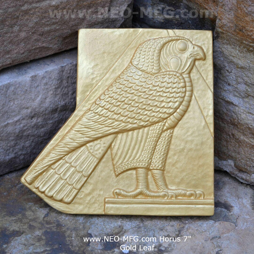 History Egyptian Horus Sculptural Wall Relief Plaque - Etsy