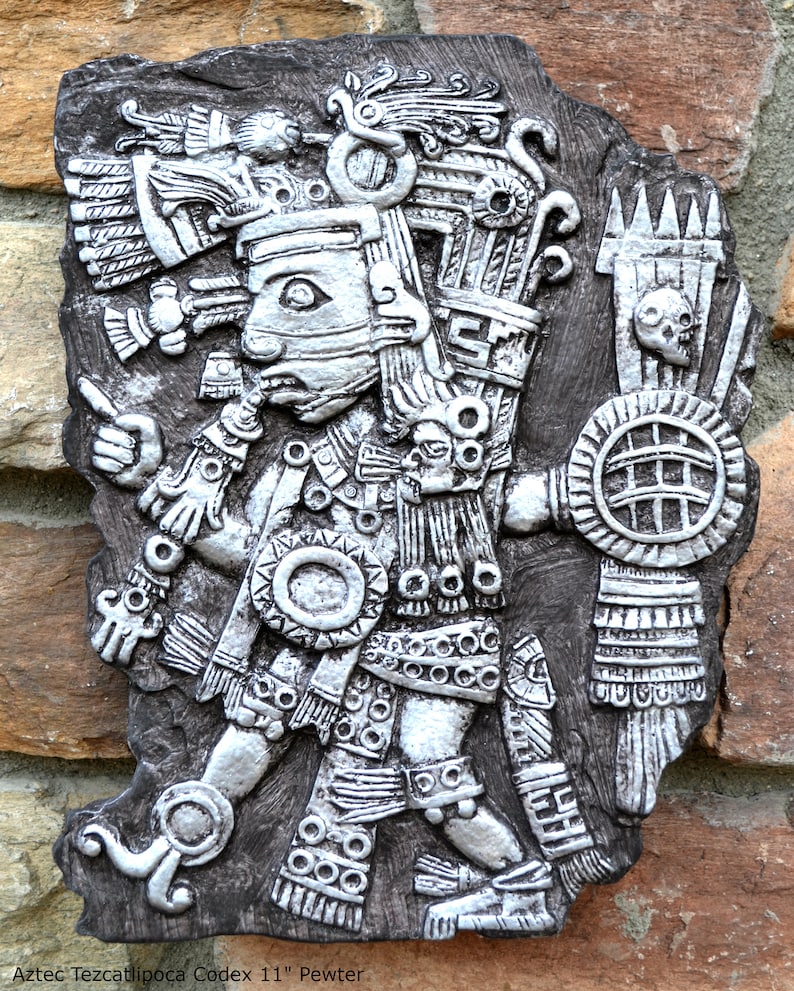 History Aztec Maya Artifact Carved Tezcatlipoca Sculpture Statue 11 ...