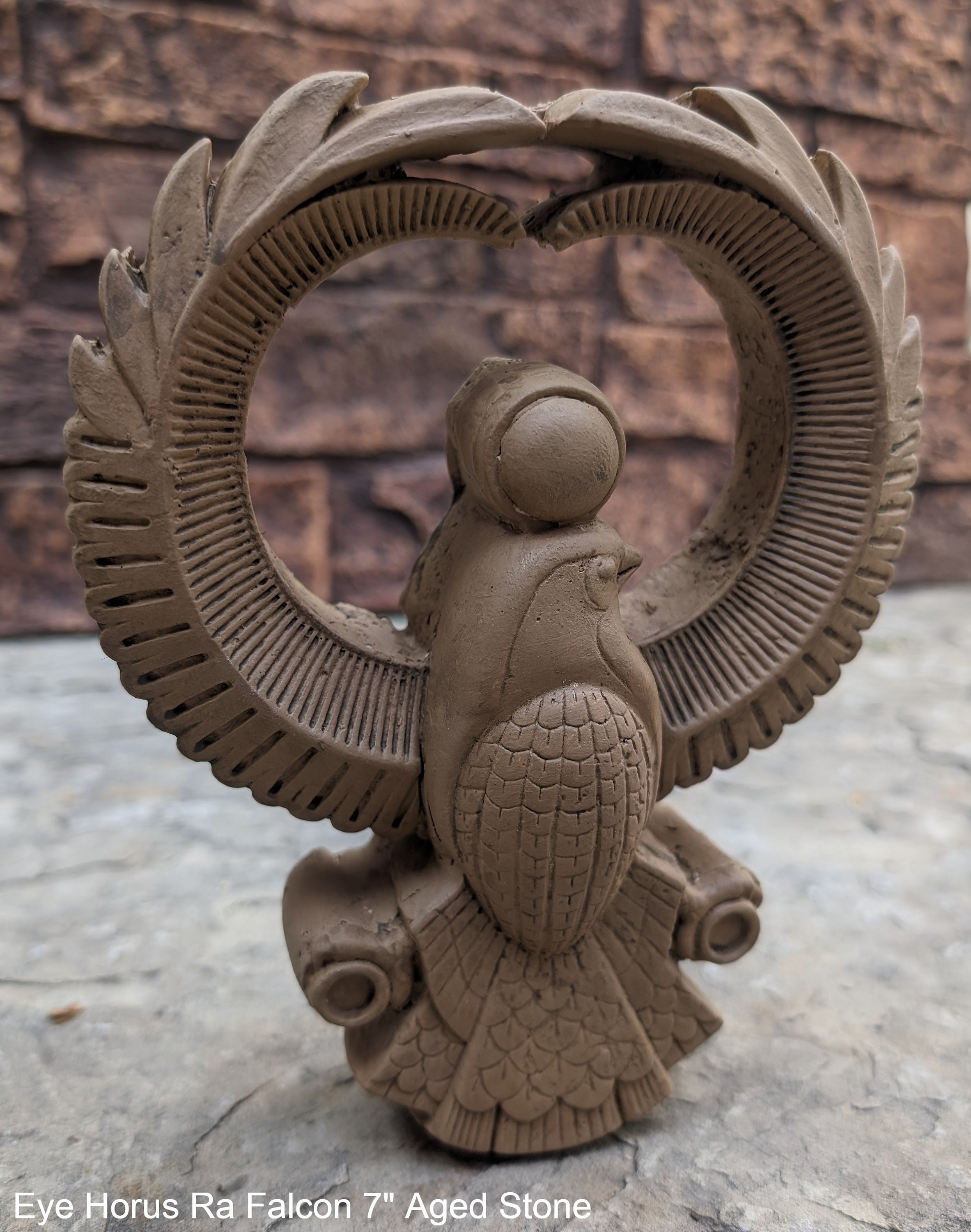 Egyptian Eye Horus Ra Falcon Artifact Carving Sculpture Statue 7" Www ...