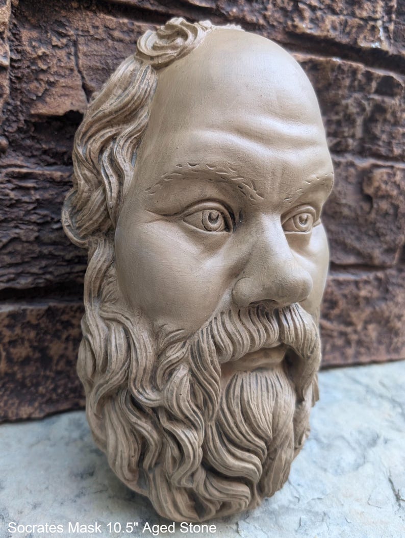 Roman Greek Socrates Bust Sculpture 10.5" Www.neo-mfg.com Home Decor ...