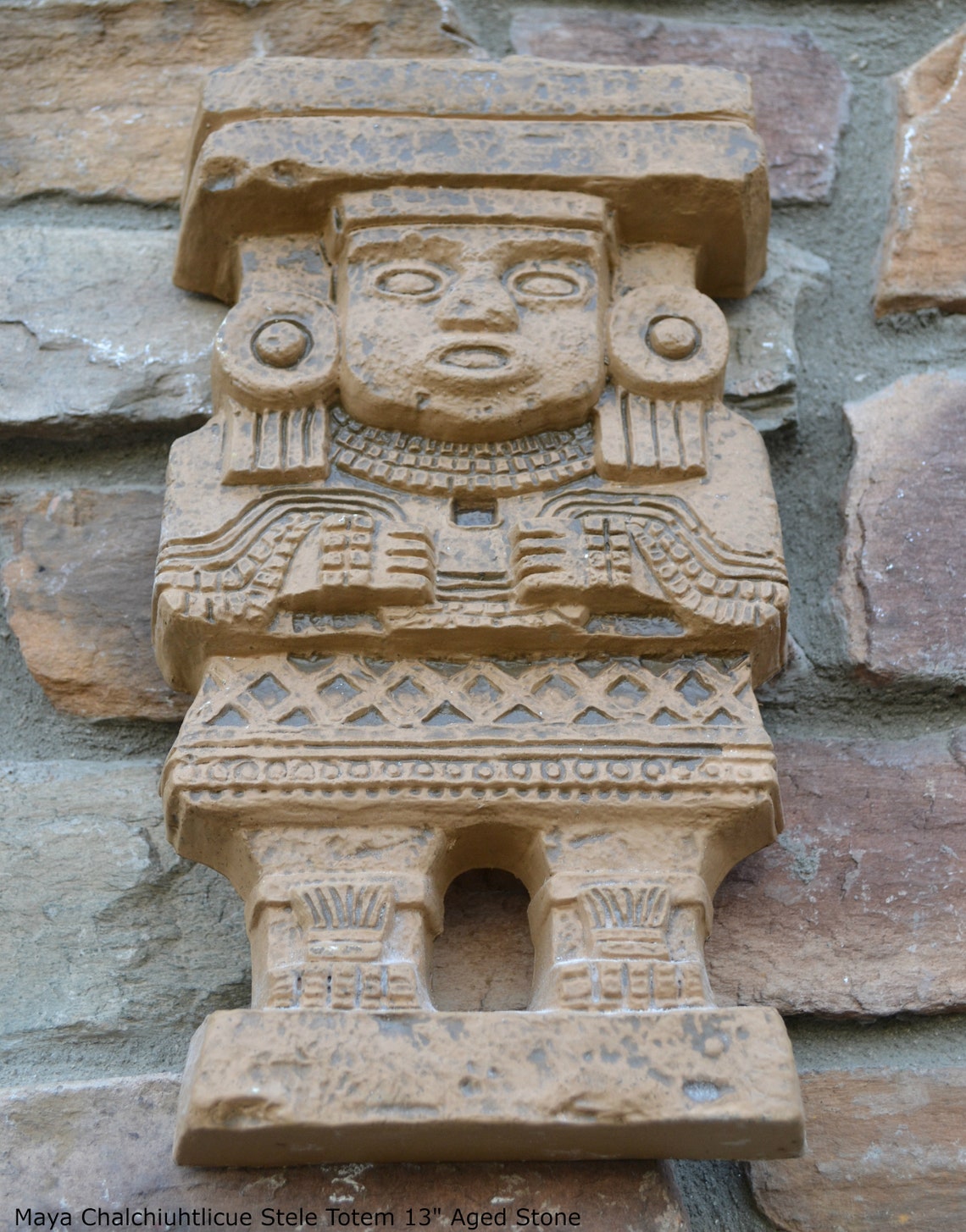 History Aztec Maya Chalchiuhtlicue Stele Totem Artifact Sculpture ...