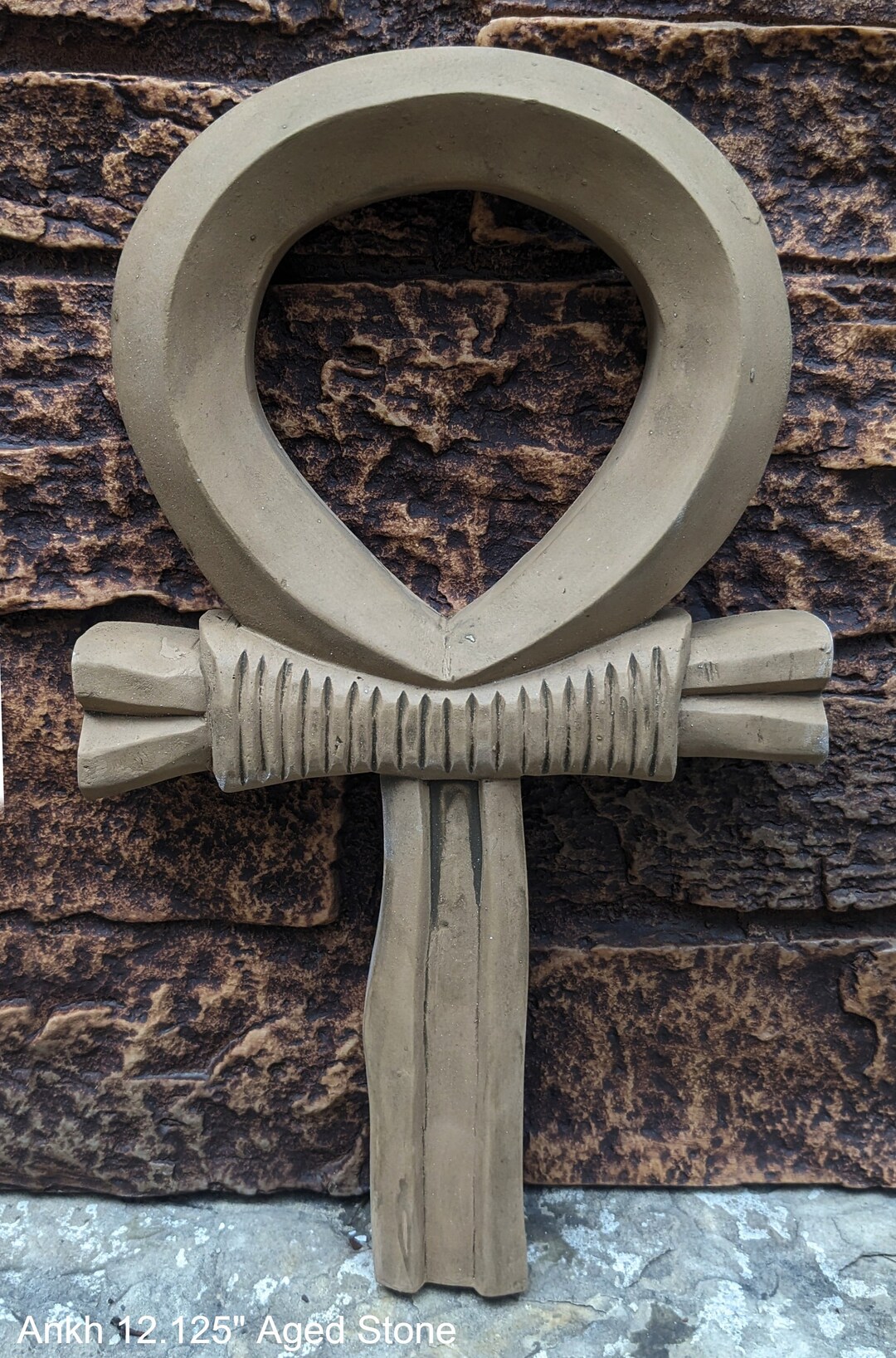 Egyptian Ankh Artifact Carving Sculpture Statue 12.125" Www.neo-mfg.com ...