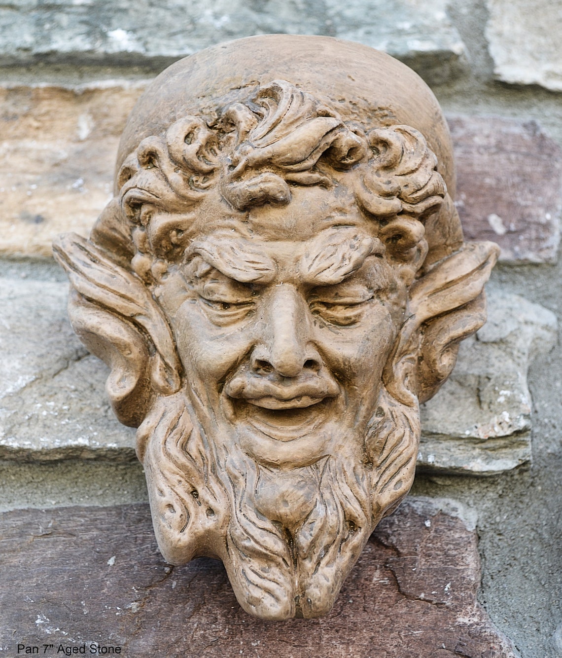 Pan Gargoyle Satyr Faun Wall Mephistopheles Corbel Keystone Grotesque ...