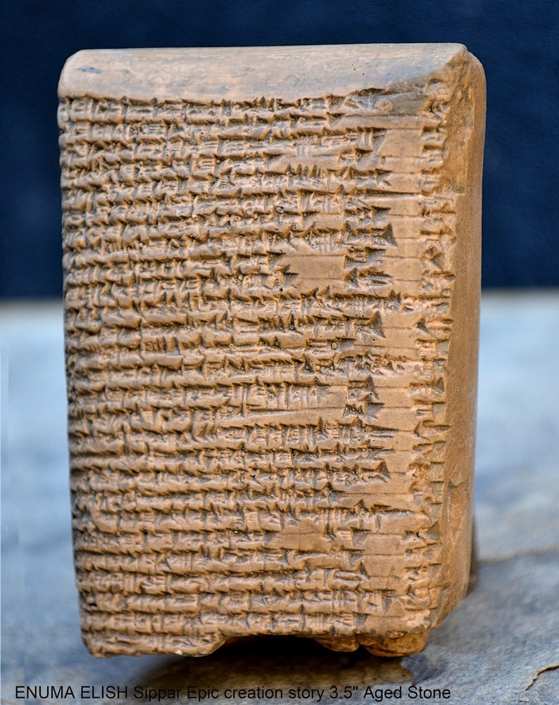 Sumerian Cuneiform Tablet ENUMA ELISH Sippar Epic Creation - Etsy