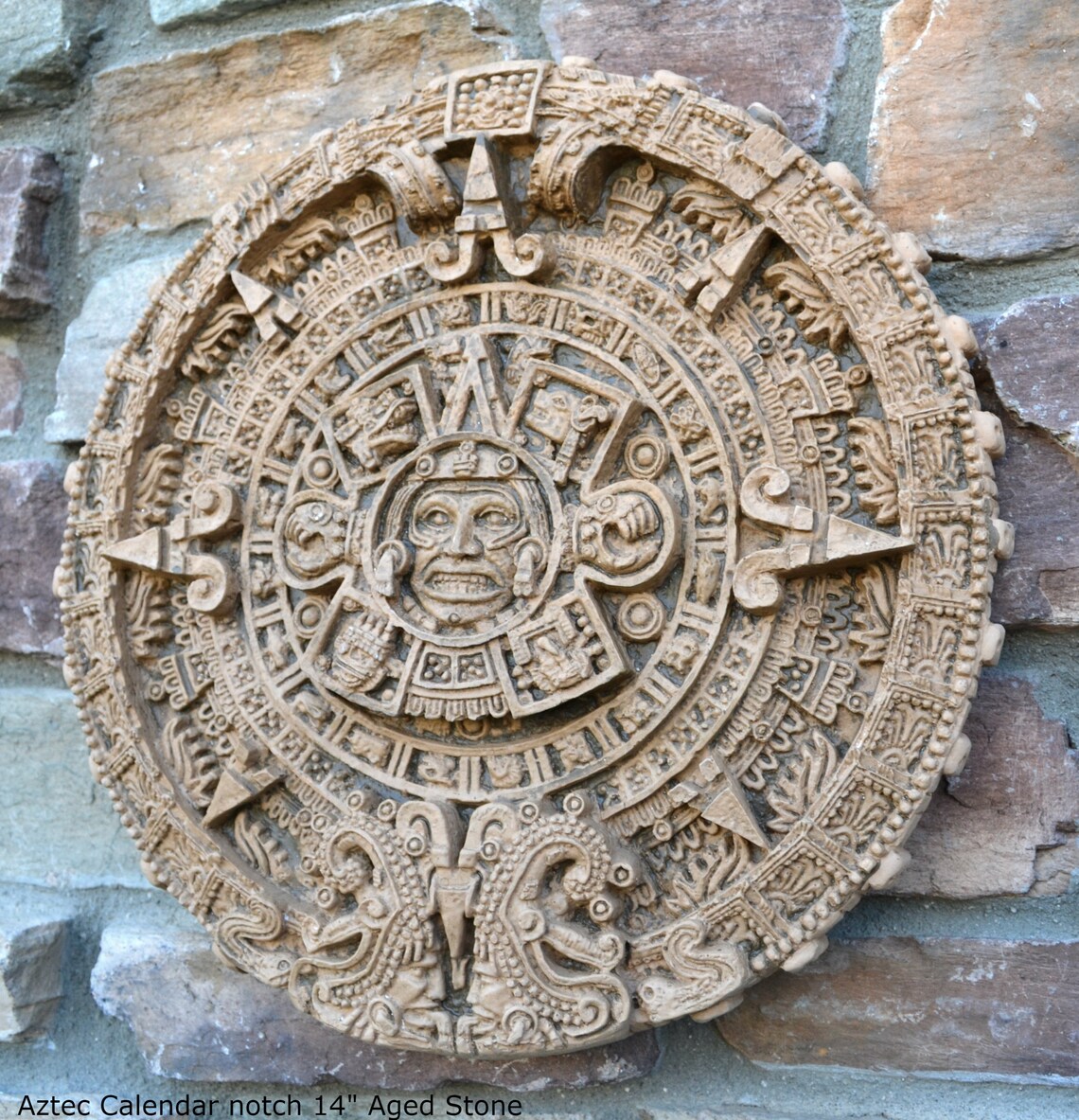 Aztec Mayan Calendar Noch Artifact Carved Sculpture Statue | Etsy