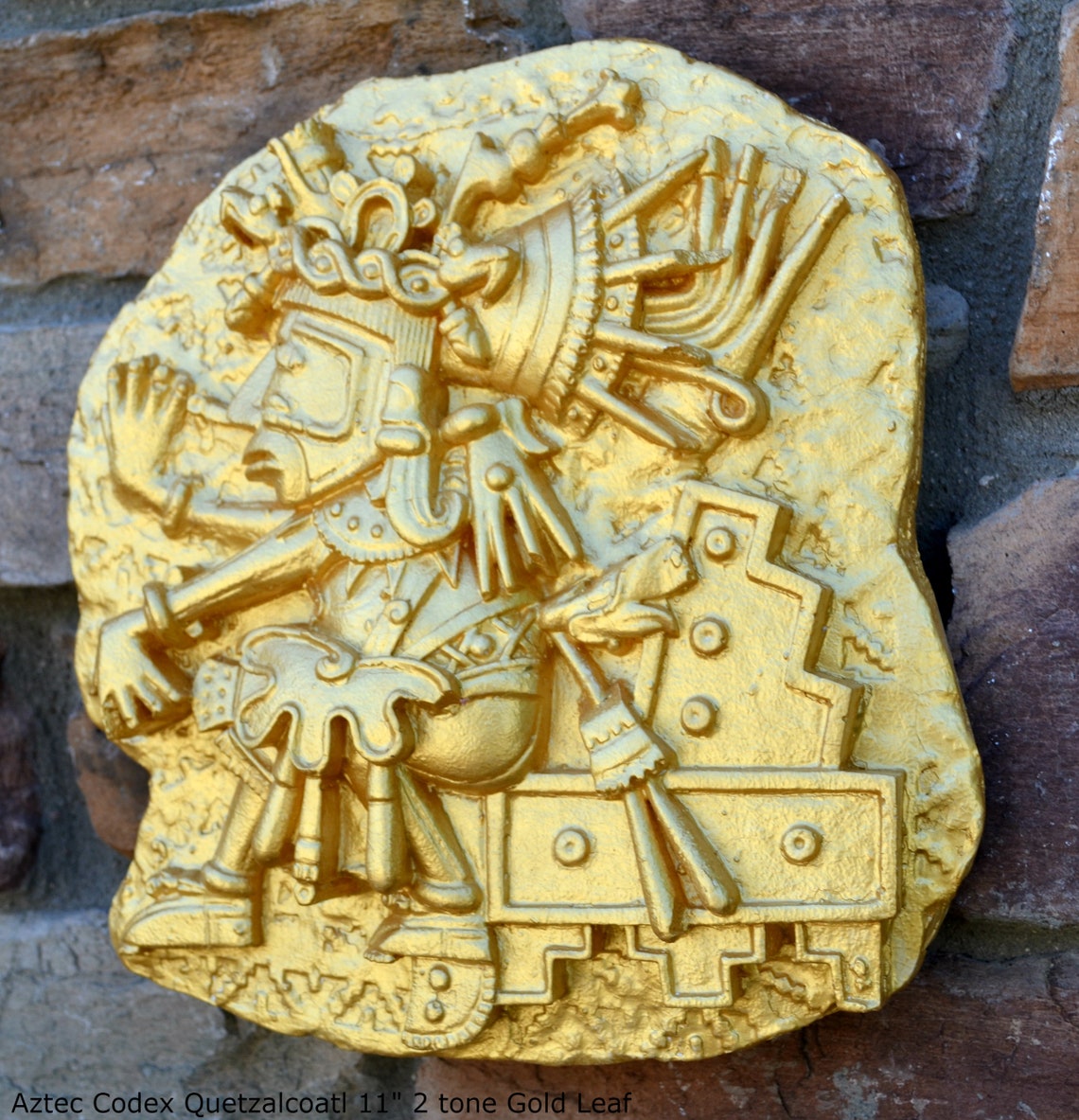 History Aztec Maya Artifact Carved Quetzalcoatl Sculpture | Etsy