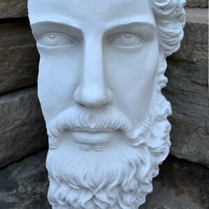 Roman Greek Emperor Lucius Verus Fragment 3D Portrait Face Wall Plaque ...