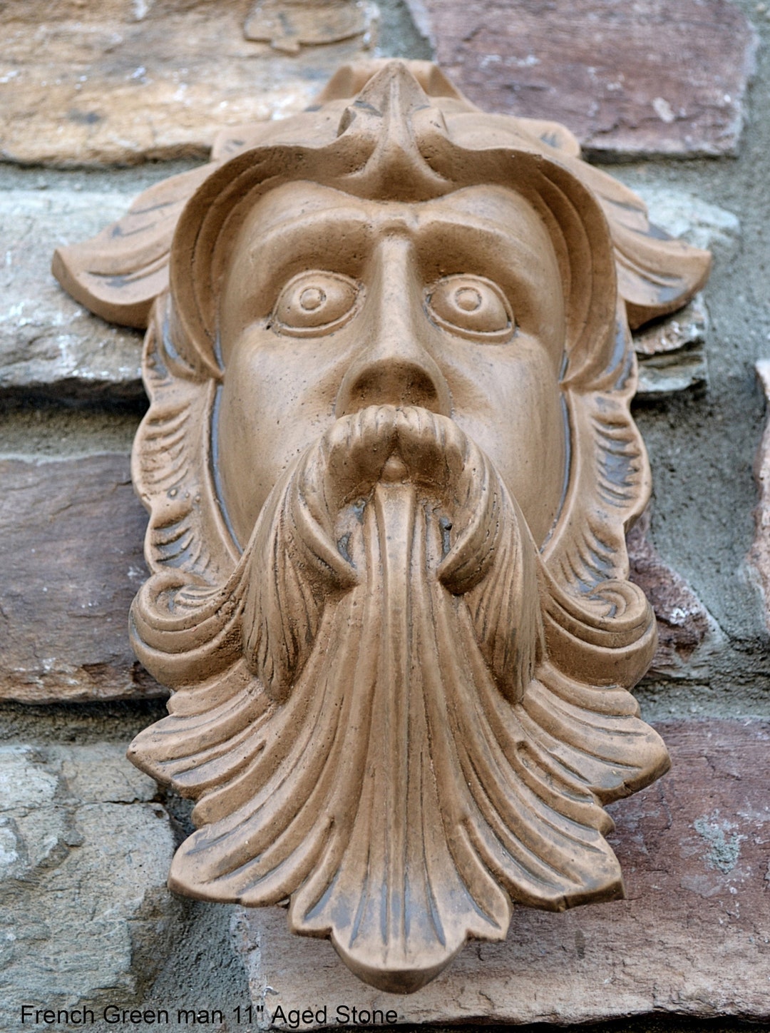 Nature Greenman French Green Man Wall Relief Www.neo-mfg.com 11" - Etsy