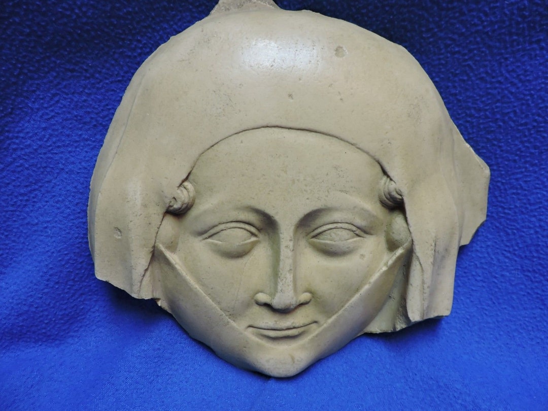 Mask of a Woman Medieval Sculpture Statue Relief Wall Fragment Www.neo ...
