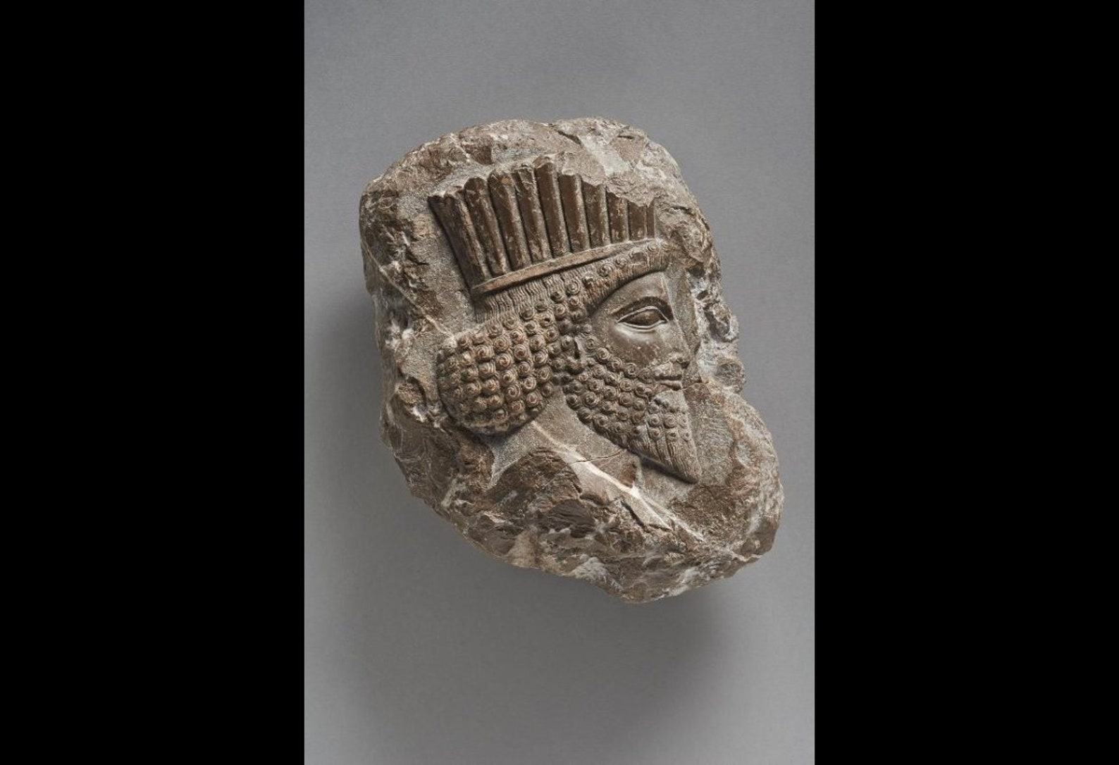 Assyrian Relief Head of a Persian Nobleman Persian Persepolis Wall ...